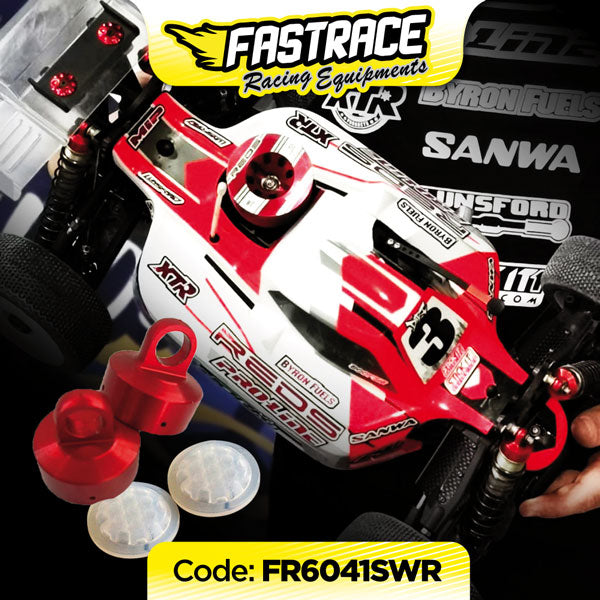 FR6041SWR FasTrace damper cap "4hole" RED EDITIONwith HoneyComb membra – rcpitbox